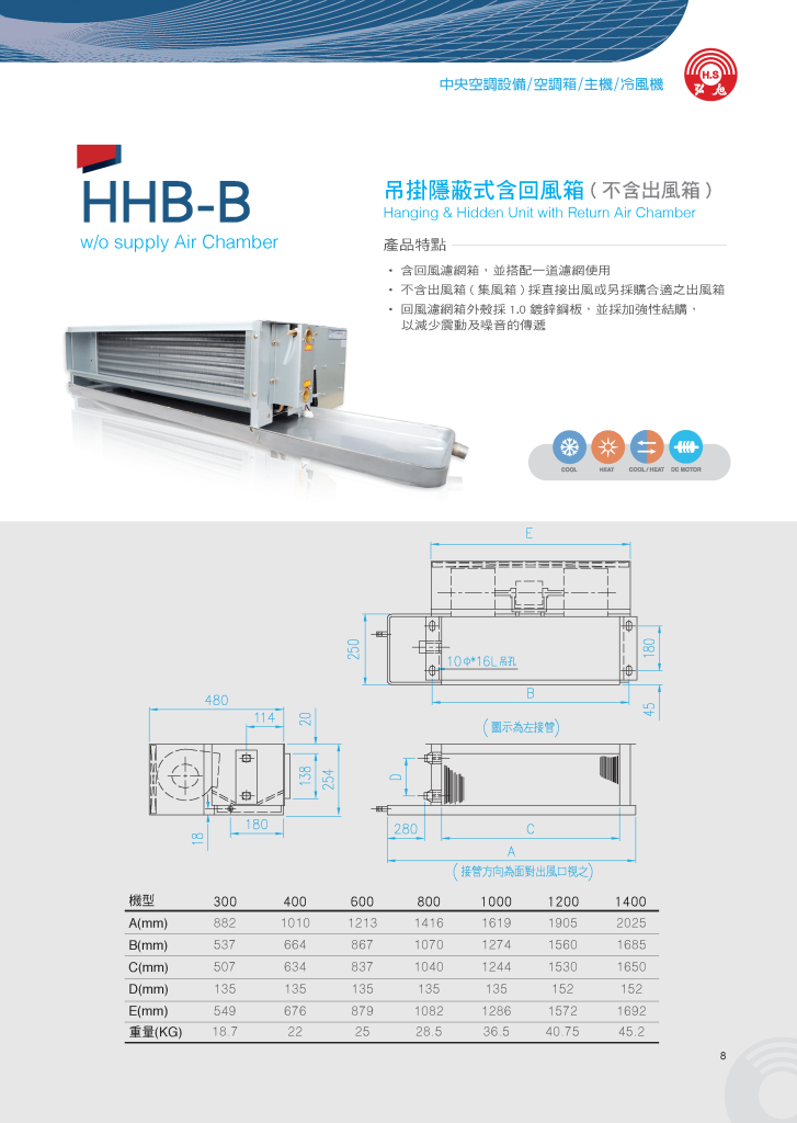 Hanging & Hidden Unit with Return Air Chamber | Xuan Tong BD Co., Ltd